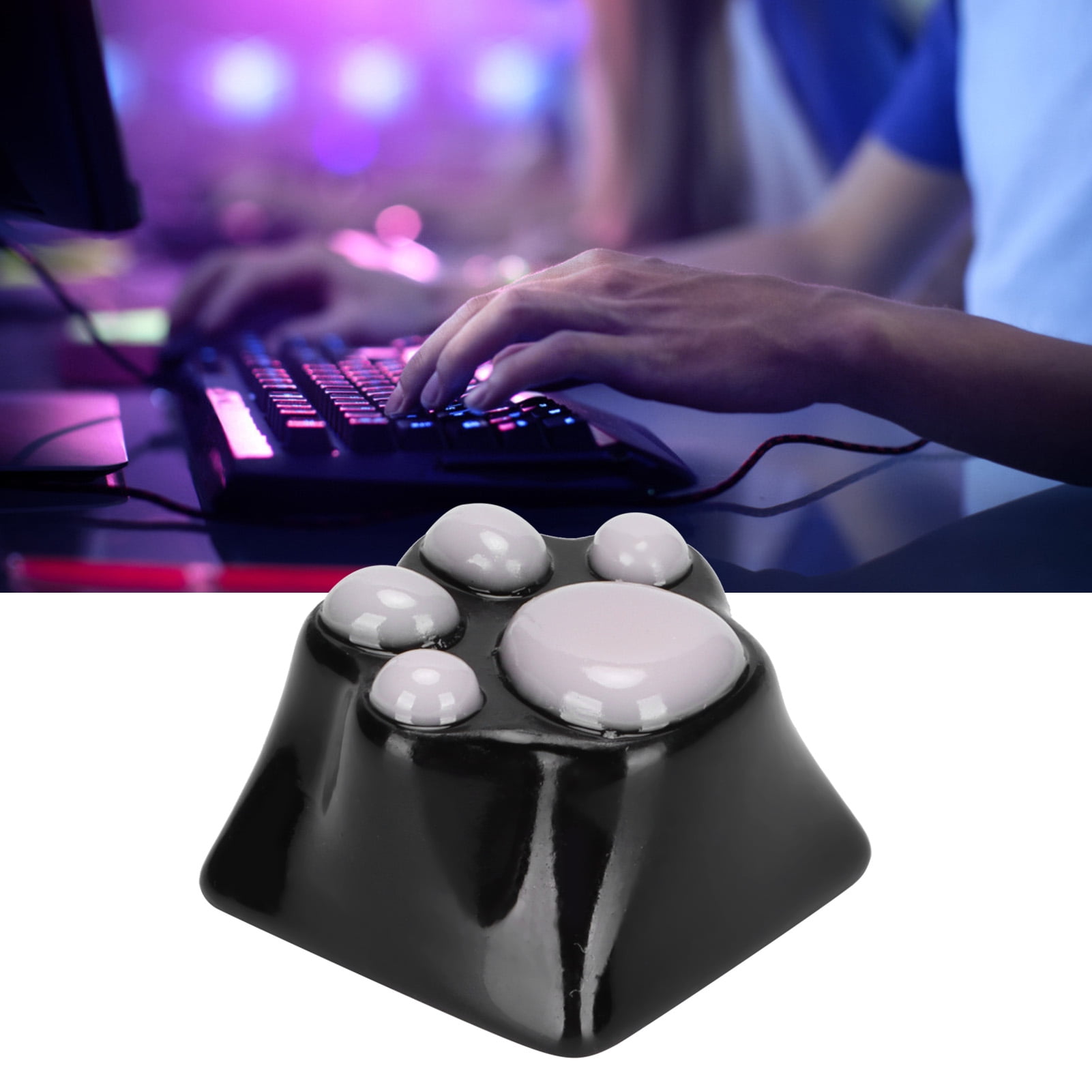 Tecla artesanal, Teclas de resina Teclas de teclado con garra de gato ...