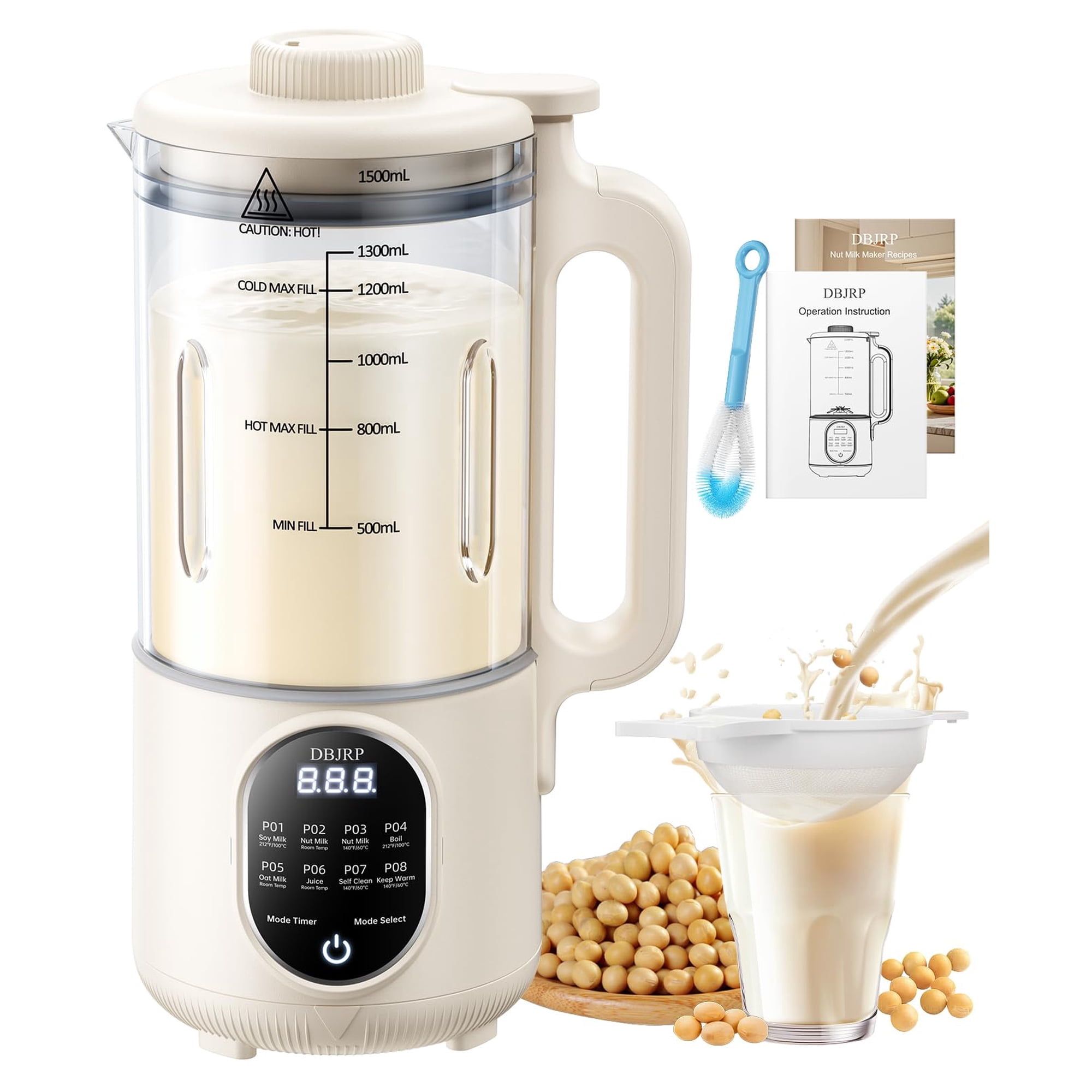 Click here for Dbjrp 44oz Nut Milk Maker Machine  8 In 1 Automati... prices