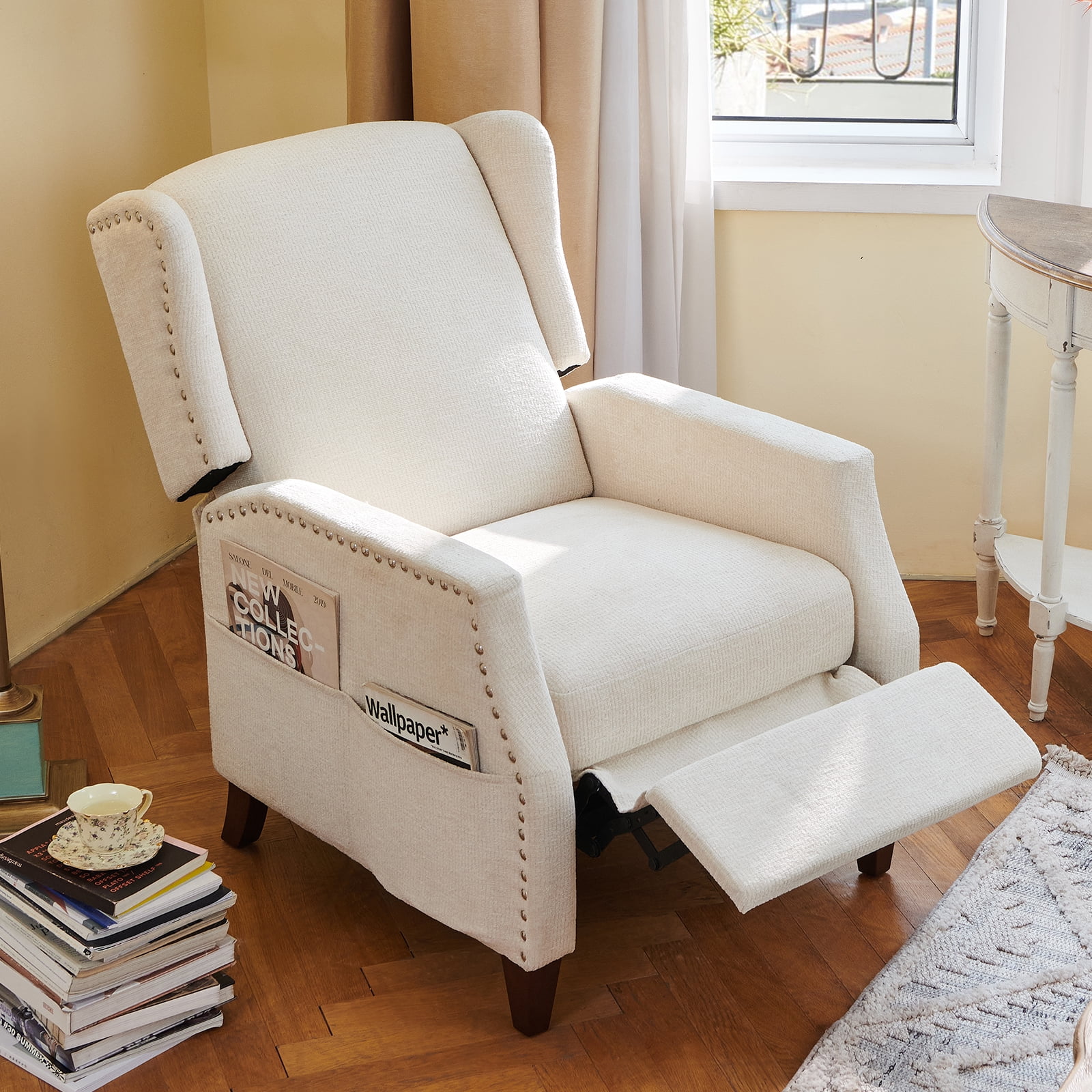 Click here for Malol Wingback Pushback Recliner Chair With Storag... prices