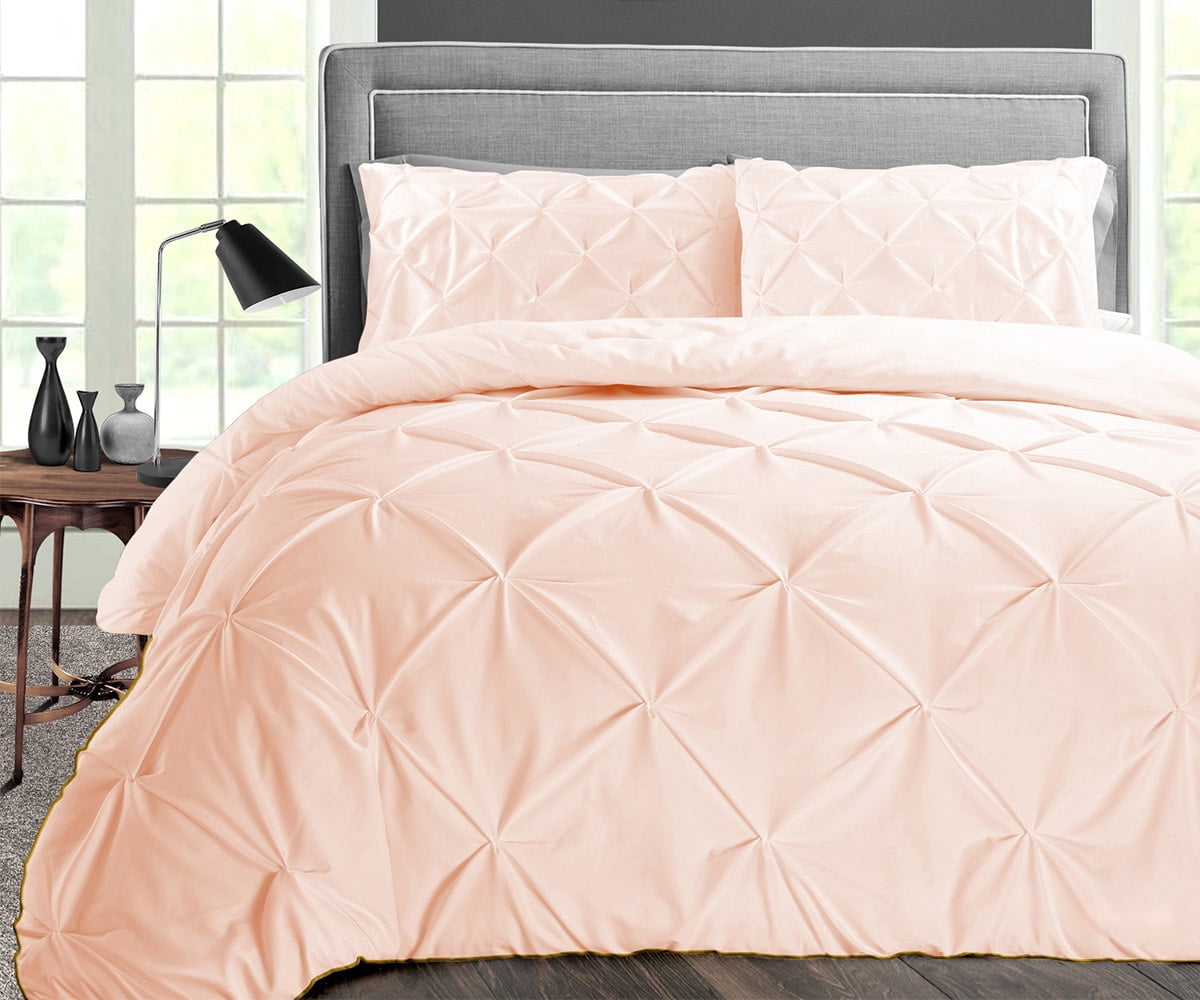 Dee's Collection Peach Pinch Oversized Queen Comforter with Microfiber ...