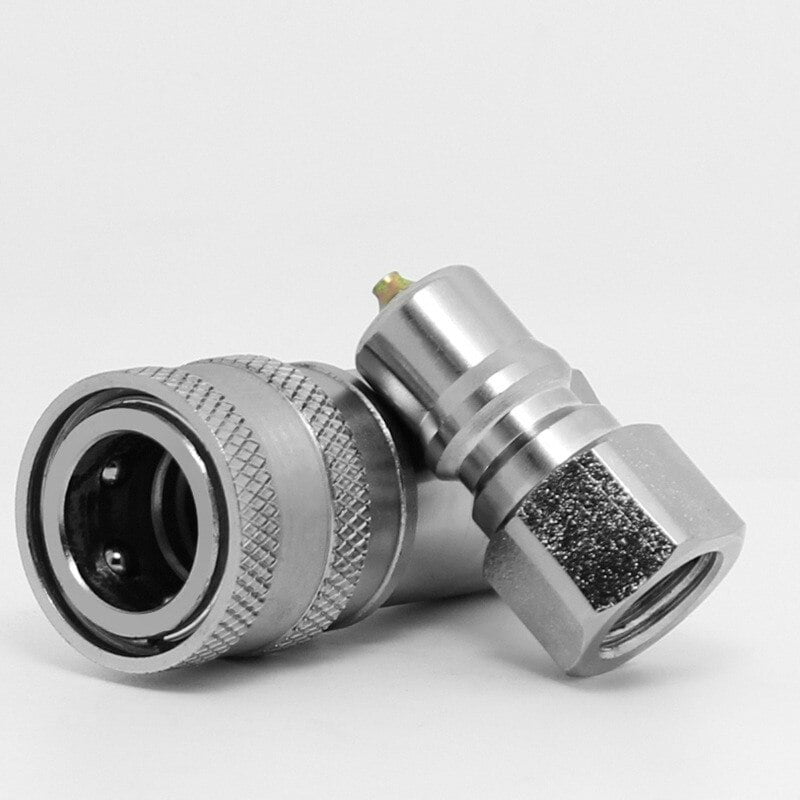 1 set M14X1.5 M16X1.5 M18X1.5 M22X1.5 Hydraulic Quick Coupler Close Type Quick Coupling Steel ...