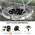 Swfoer Solar Ground Lights 8 Pack Waterproof LED Disk Pathway Yard ...