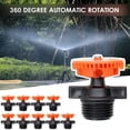 Automatic 360 Degree Rotating Sprinkler Nozzle, 10 Pack Full Circle ...
