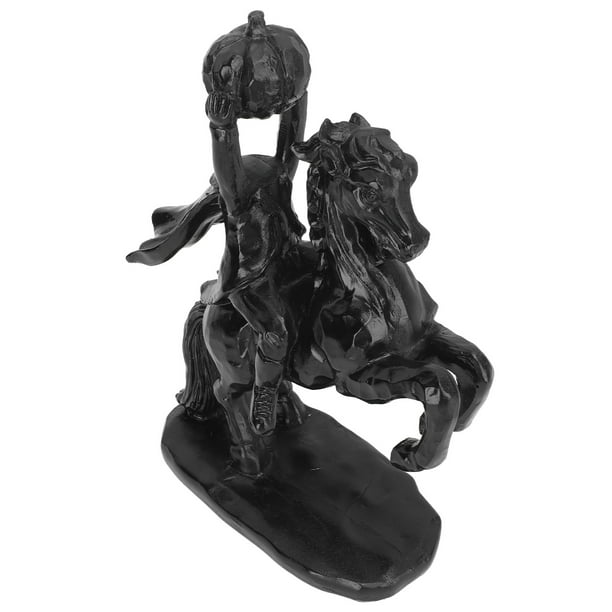 Headless Horseman Statue, Black Headless Horseman Figurines Resin For ...