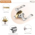 Privacy Door Levers Interior Door Handles Levers, Wave Style Bed Bath ...