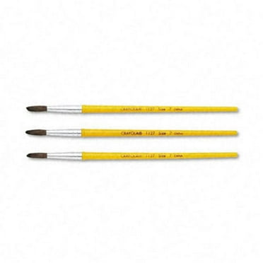 Crayola Natural Paint Brushes, Yellow, 1 Dozen - Walmart.com