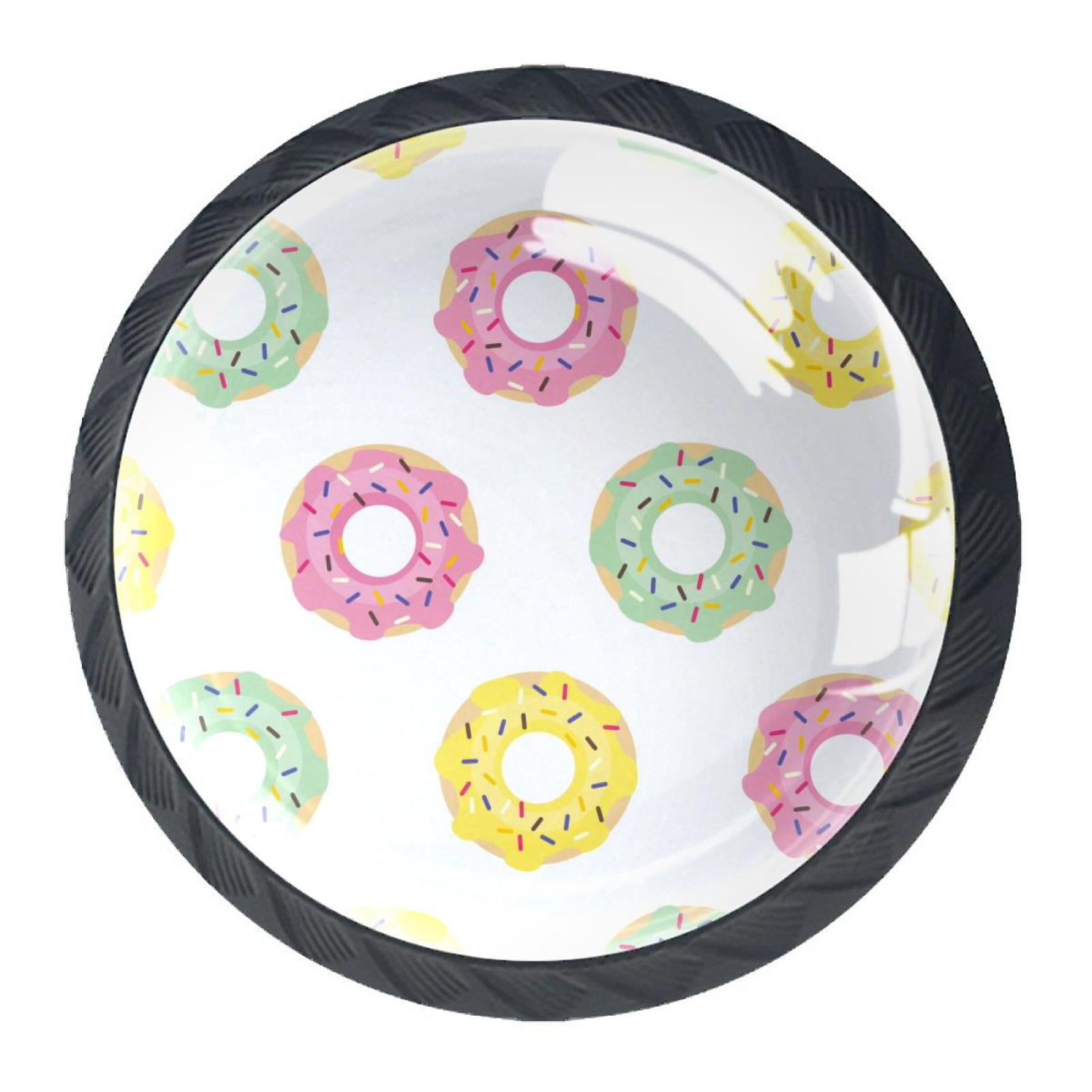 4 Pcs Pink Green Donut Knobs for Kitchen Cabinet Cupboard Dresser ...