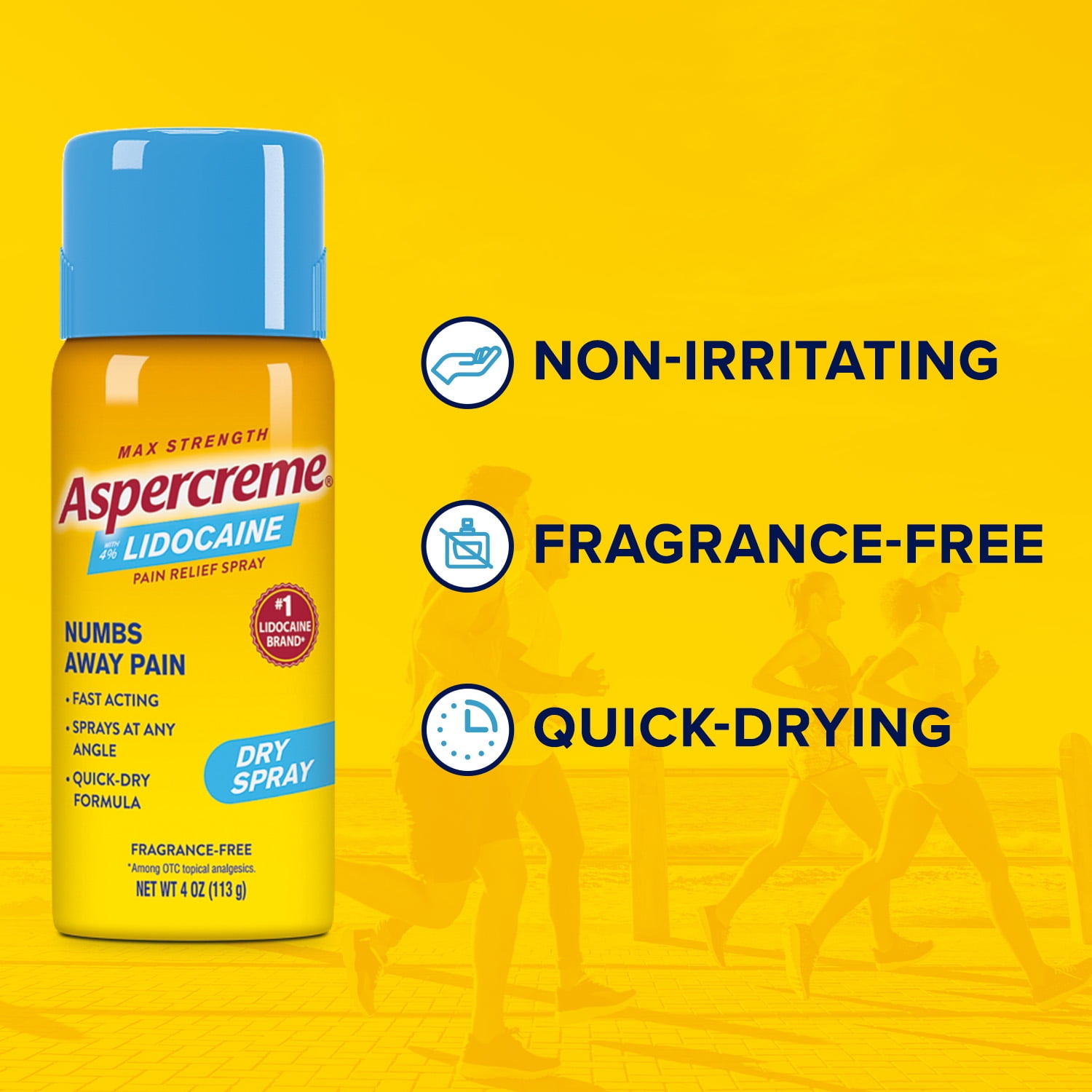 Aspercreme Max Strength Topical Pain Reliever Spray and Muscle Rub for ...