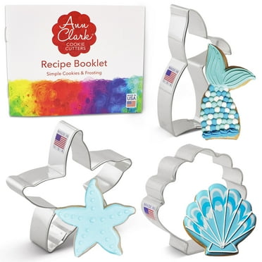 Ann Clark Summer Beach Cookie Cutter Set, 3-Piece, Made in USA ...