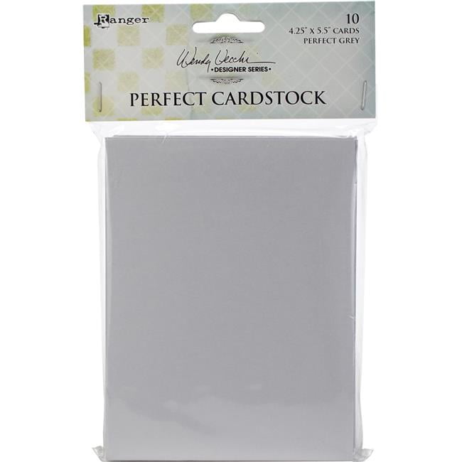 Ranger WVA62394 Grey Cards Perfect Cardstock - Walmart.com