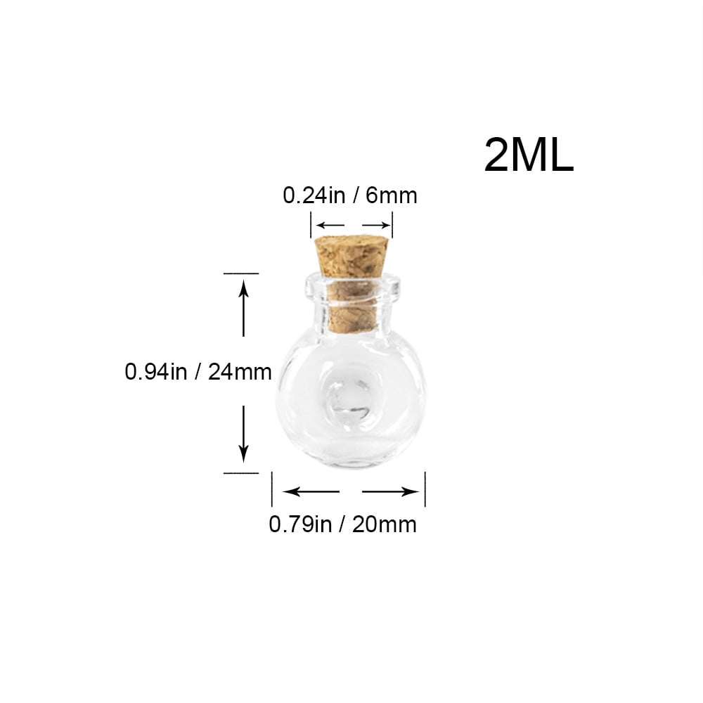 Small Cute Transparent Glass Bottles Pendants Small Stained Glass ...