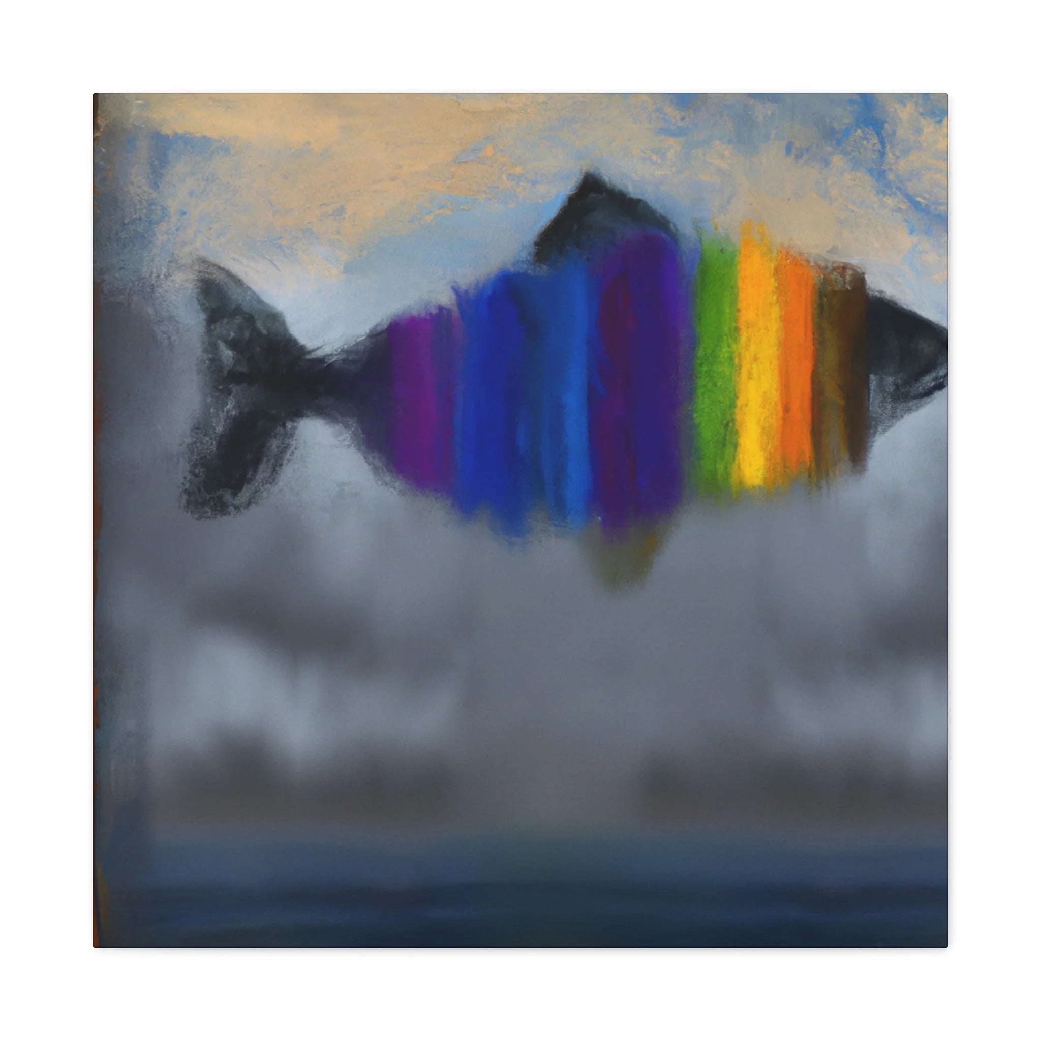 Rainbow Fish Prismatic - Canvas - Walmart.com