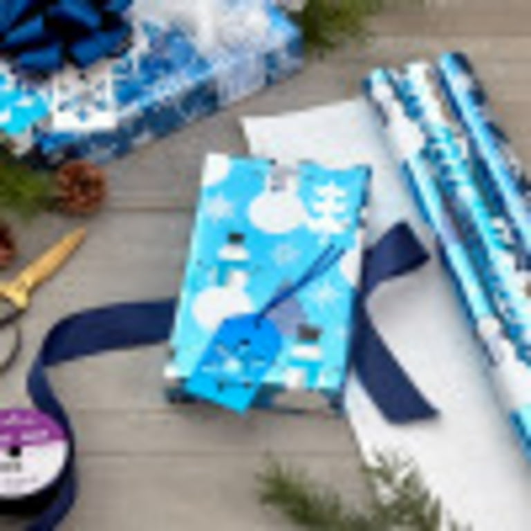 Blue Christmas Wrapping Paper