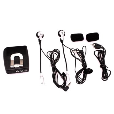 BAOFENG 2 PIN Full Face Motorcycle Helmet Kit, Dual Side Earpiece Mic ...
