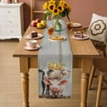 Farm Pig Cow Table Runner, Funny Cute Animals Chicken Oil Painting ...