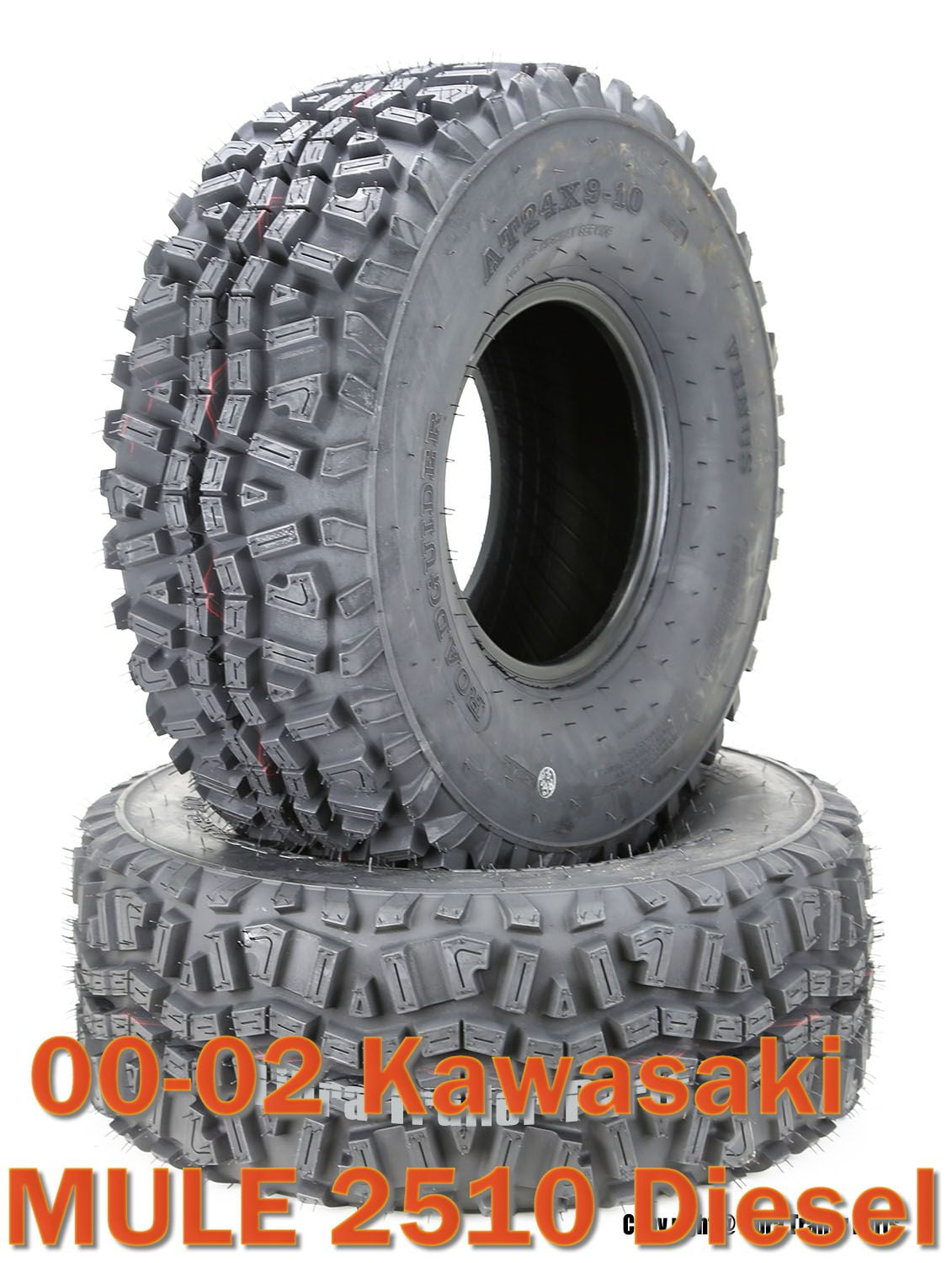 00-02 Kawasaki MULE 2510 Diesel Set 2 Front or Rear Tires 23x11-10 6PR ...