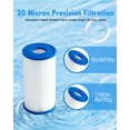 DAYEAR, Ice Bath Water Filter, 5" x 2.5", 16 Pack for Cold Plunge Tub ...