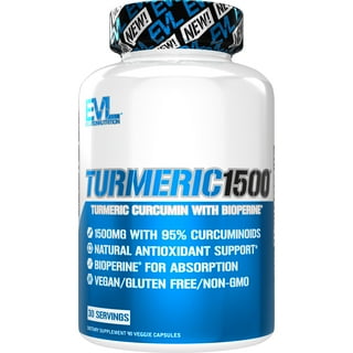 Best Naturals Turmeric Curcumin 1500mg/Serving with Bioperine - 180 ...