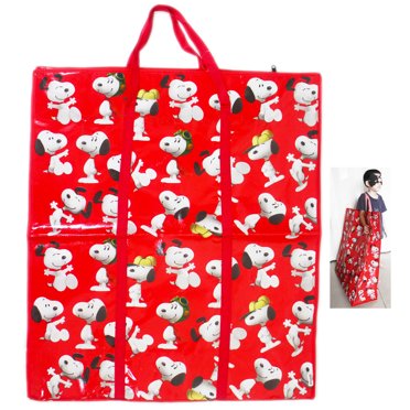 The Peanuts Movie Yellow Polka Dot Snoopy Jumbo Tote Bag - Walmart.com