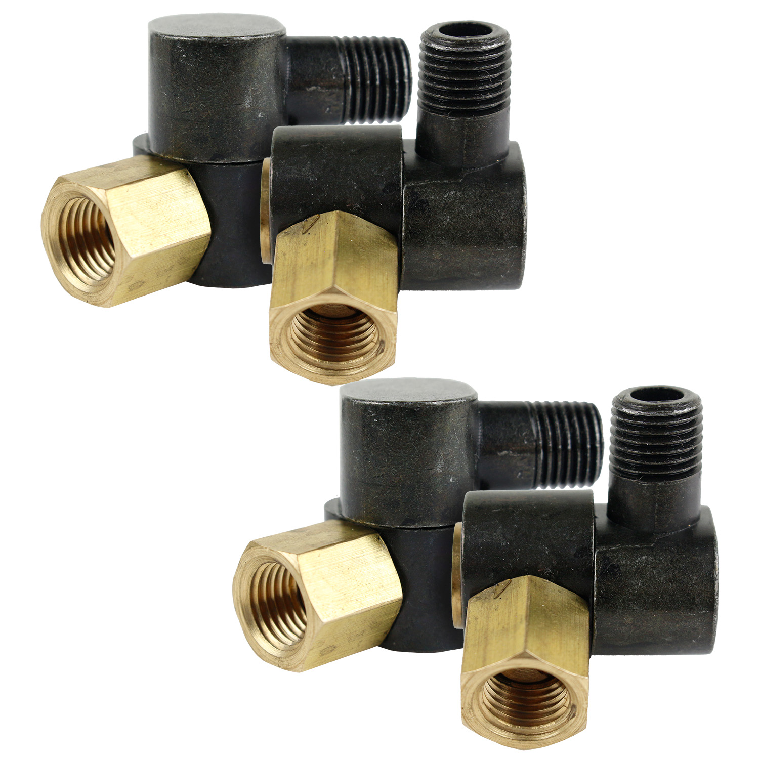 1/4" Swivel Connector 360 Degree NPT Compressed Air Flow Tool Hose 4 ...