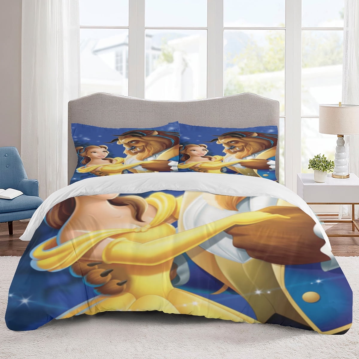 Belle Bedding Sets Cartoon Duvet Cover Lightweight 3 Piece Bet Sets for ...