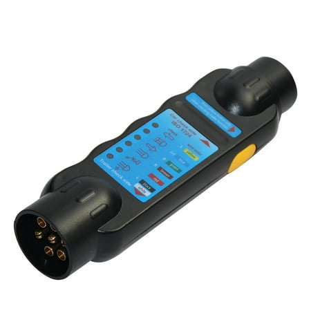 7 Pin Trailer Tester Tool, 7pin 12V Tow Trailer Strip Plug Socket ...