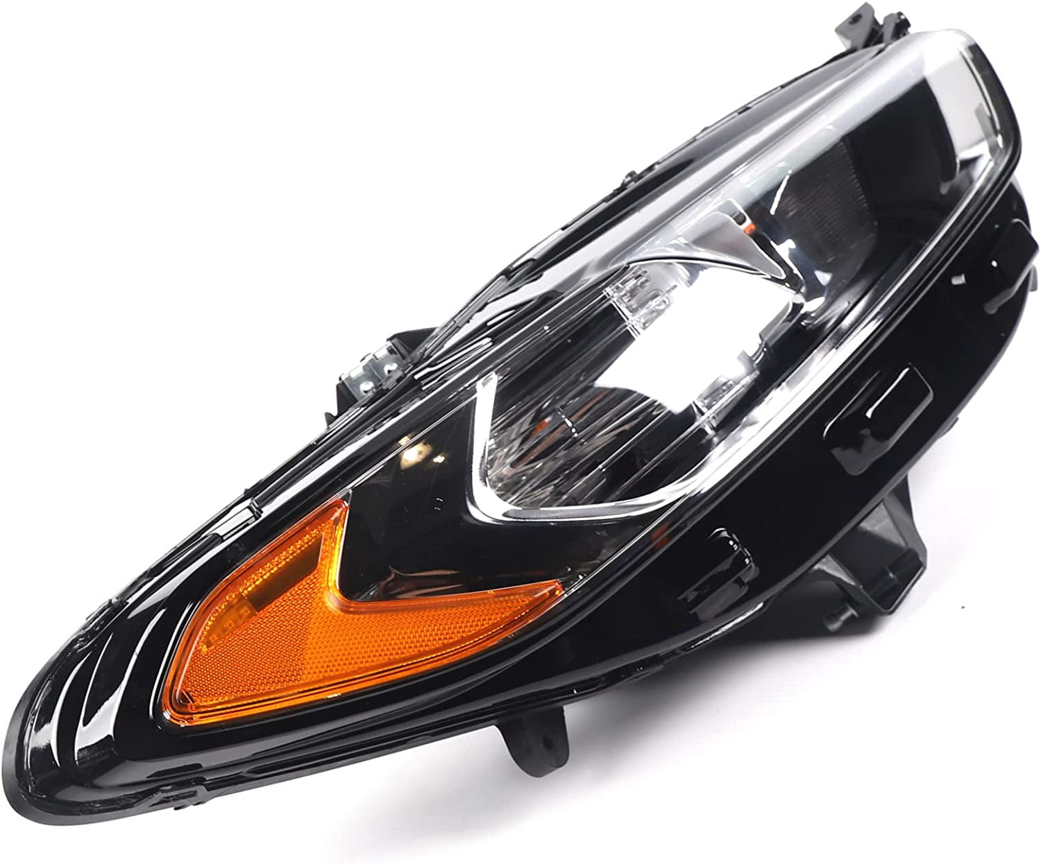 DENEST For Ford Fusion 2013-2016 Headlights Headlamps Assembly Chrome ...