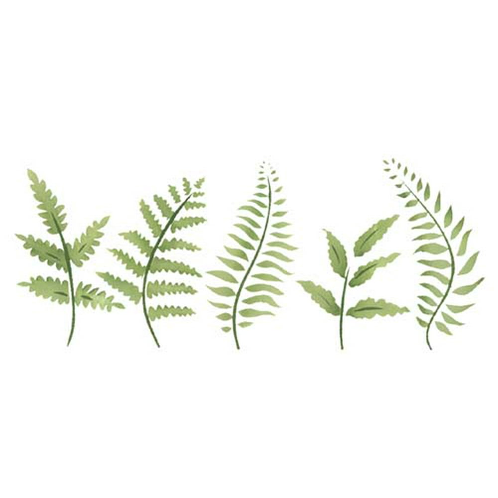 Fern Leaves Wall Stencil SKU #995 by Designer Stencils - Walmart.com ...