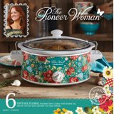 The Pioneer Woman 6-Quart Portable Vintage Floral Slow Cooker Model ...