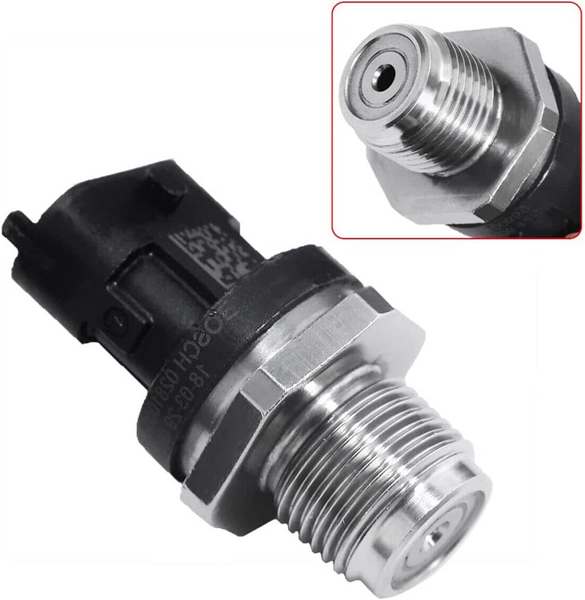 Seapple Fuel Rail Pressure Sensor 5093112AA 0281006425 Compatible With ...