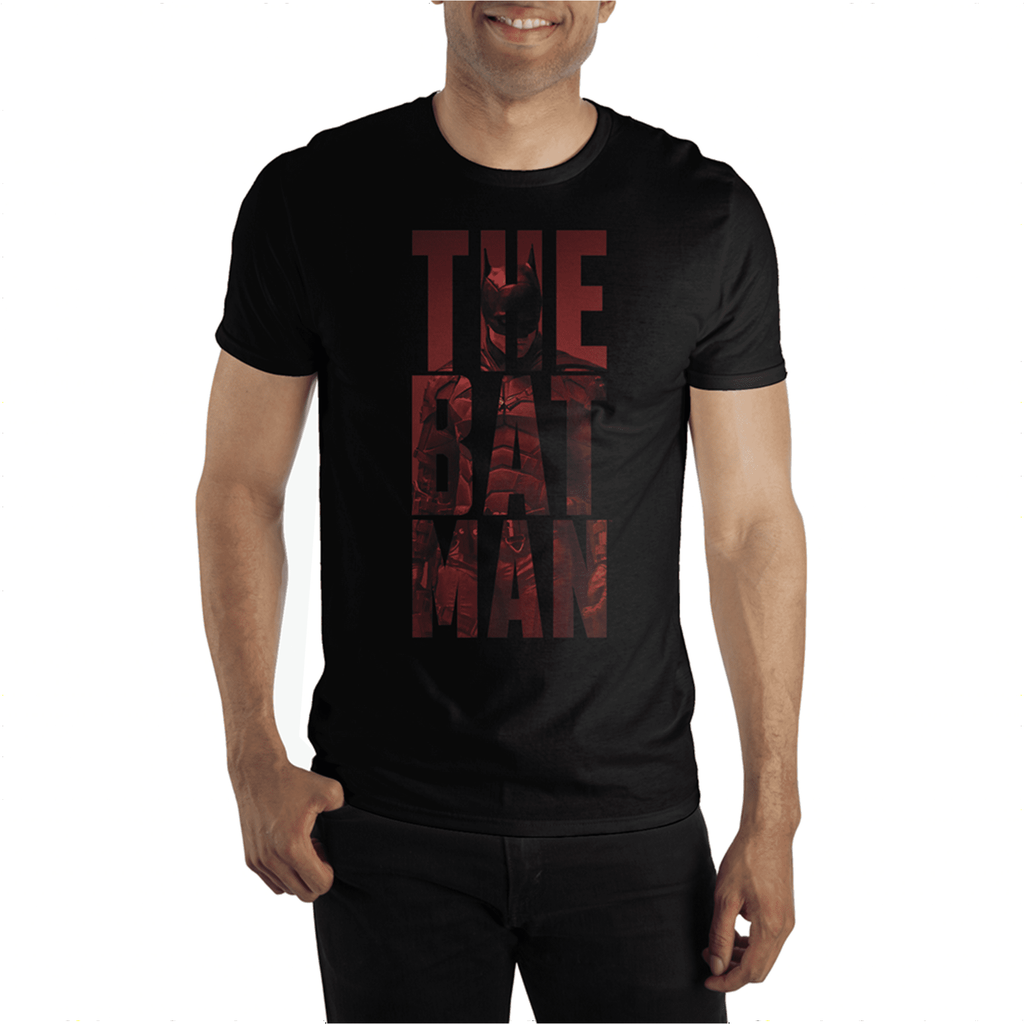 Click here for Bioworld The Batman Movie Red Logo Mens Black Grap... prices