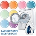 Label Land Color Coded Iron-On Dot Labels, 200 Pack, 8 Colors, Washer ...