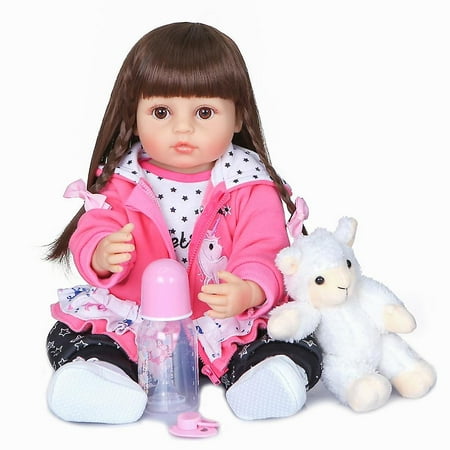 55cm Original Full Body Silicone Bebe Doll Reborn Toddler Girl Pri ...