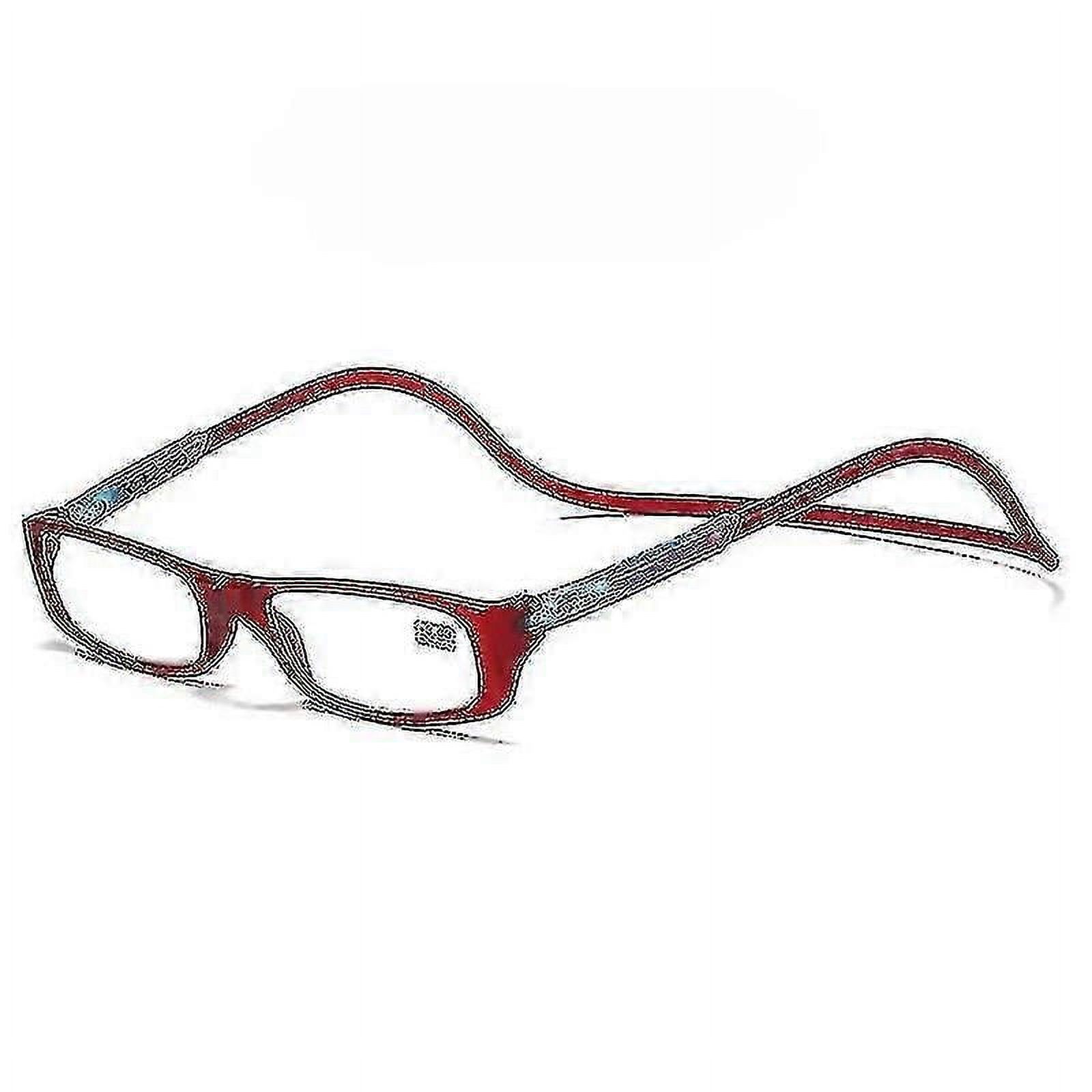 Folding Magnetic Reading Glasses Snap Click Front Neck Hanging ...