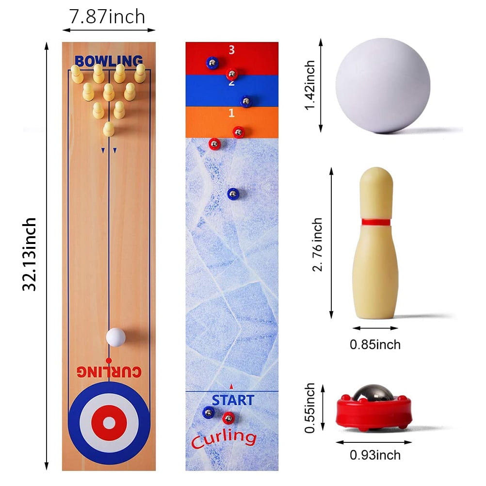 Click here for Estink 3 In 1 Table Curling Game Bowling Shufflebo... prices