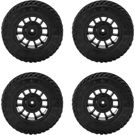 4Pcs RC Car Tyre 55mm Non-Slip Wear-Resistant Plastic Wheel Rim Rubber ...