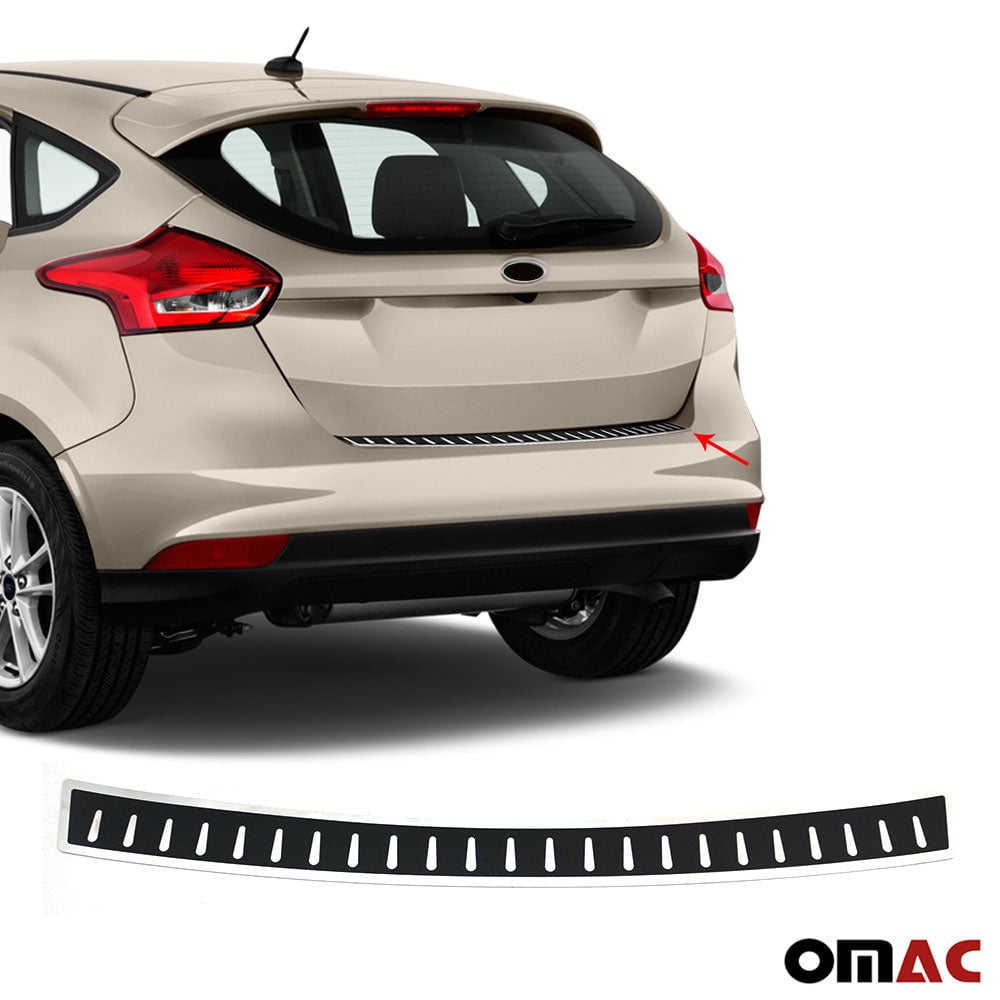 Carbon Foiled Rear Bumper Guard For Ford Focus 2018-2023 Trunk Sill ...