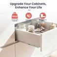 21 Inch 6 Pair Undermount Soft Close Drawer Slides, Bottom Mount ...