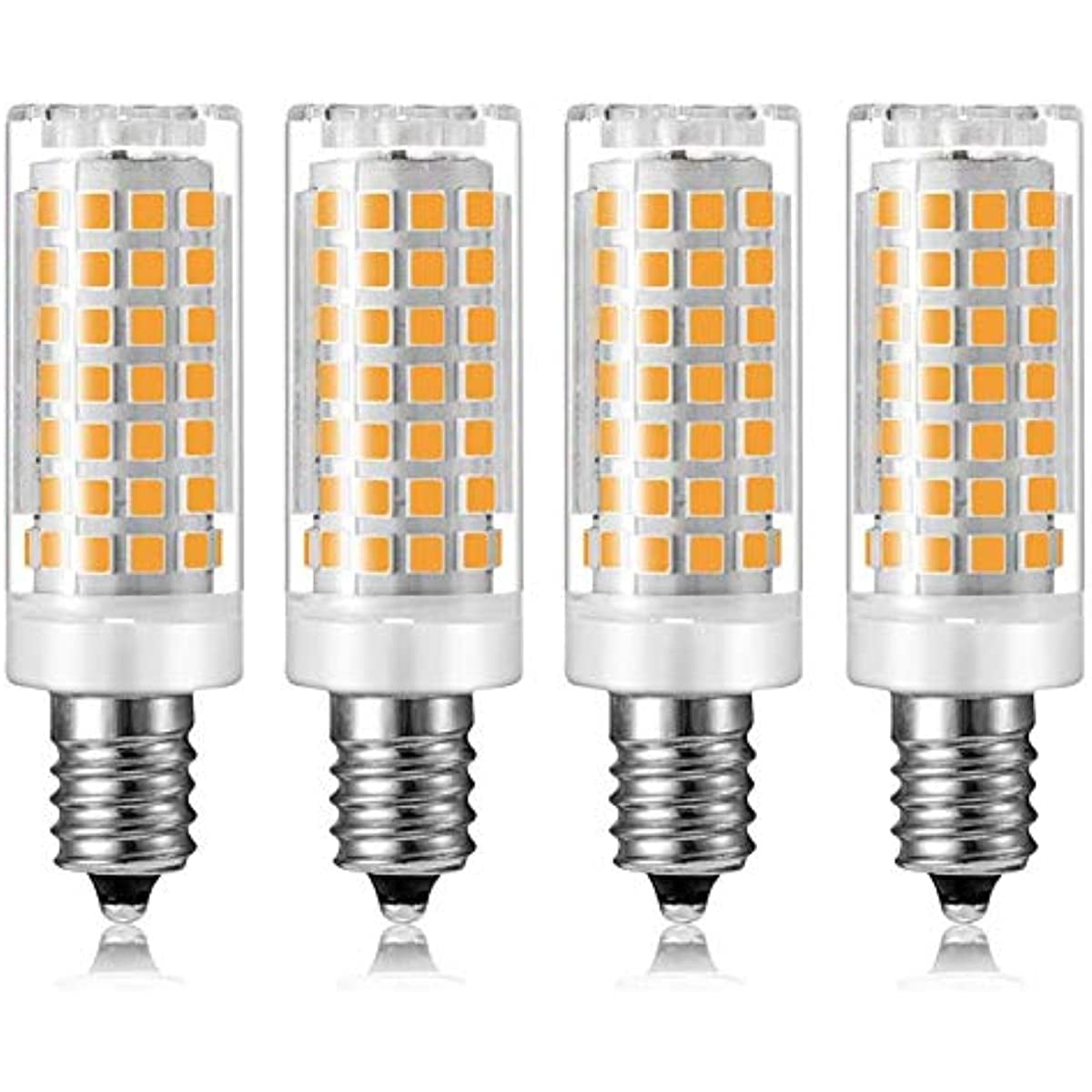 LINLIN 4Pack 9W E12 LED Bulb,88LED 2835 SMD E12 Mini Corn Bulbs ...