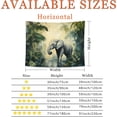 Elephant Jungle Tapestry Green Nature Wall Hanging Tropical Home Decor ...