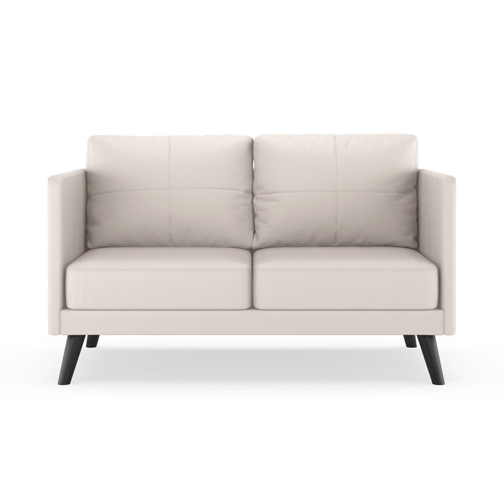 Cooper Sofette Vegan Leather - Ivory - Walmart.com