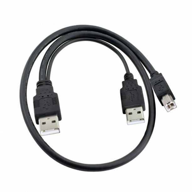 Xiwai Cable Dual USB 2.0 Male to Standard B Male Y Cable 80cm for ...