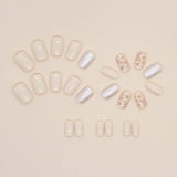 Fofosbeauty 24pcs Press on False Nails,Fake Nails for Gifts,Coffin Cute ...