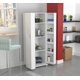 Inval 2-Door 4-Shelf Laminate Kitchen Pantry Cabinet, Washed Oak ...