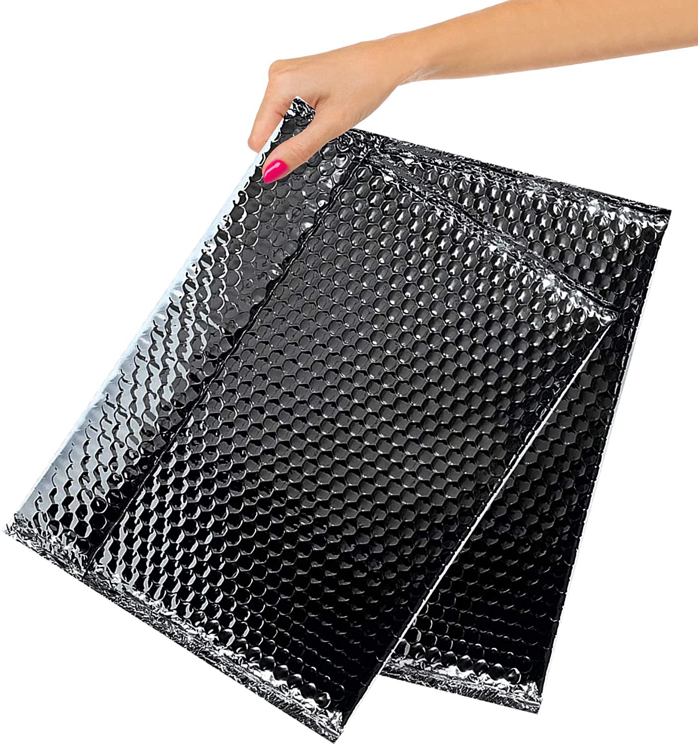 Pack Of 10 Metallic Black Bubble Mailers 13 X 10 5 Black Padded Pack Of 10 Metallic Black Bubble Mailers 13 X 10 5 Black Padded