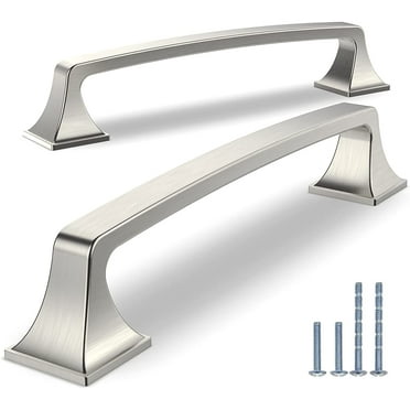 Furniware 10 Pack Straight Bar 3inch Hole Size Cabinet Drawer Handles ...