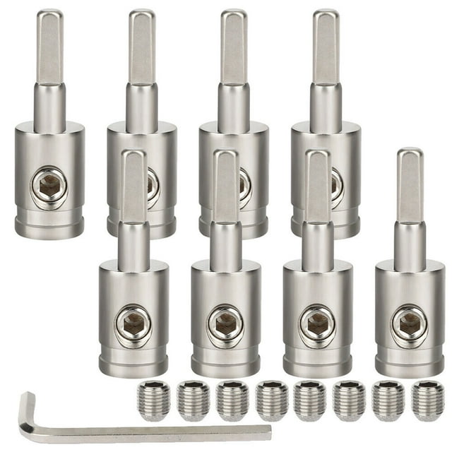 Amp Input Reducer 8pcs 4 Gauge To 8 Gauge Wire Reducer Ground Input
