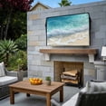 Blue Ocean Beach Waves Outdoor TV Cover 60 to 65 inch Modern Art ...