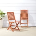 5-Pc Outdoor Patio Dining Set with Curving Leg Table & Folding Chairs ...