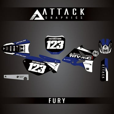 Attack Graphics Custom Fury Complete Bike Graphics Kit For Yamaha ...